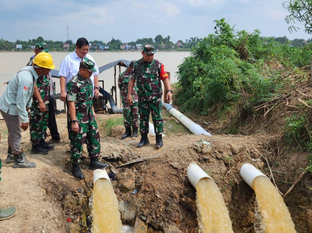 Danrem 042 Gapu Sidak ke Posko dan Lapangan Cek Proyek Water Intake ...
